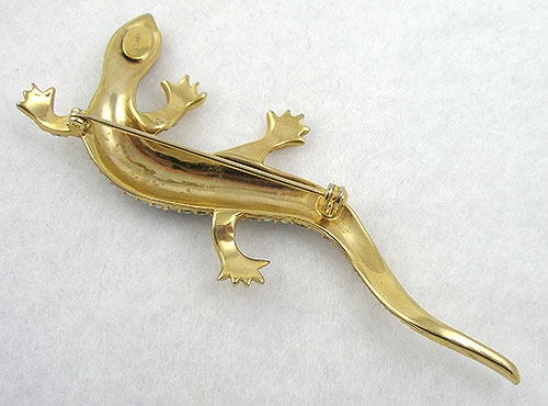 Brania Lizard Brooch - Garden Party Collection Vintage Jewelry