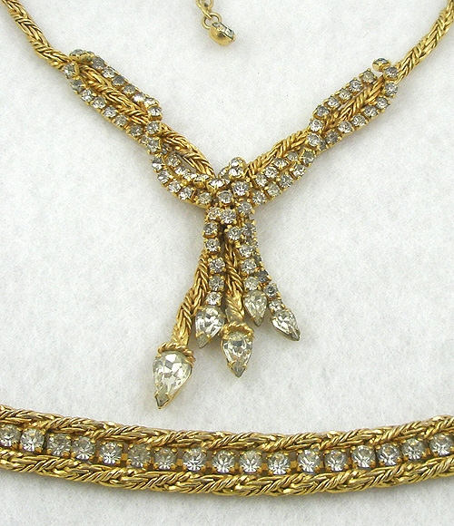 Jewels by Julio (Marsella) Rhinestone Demi-Parure - Garden Party ...