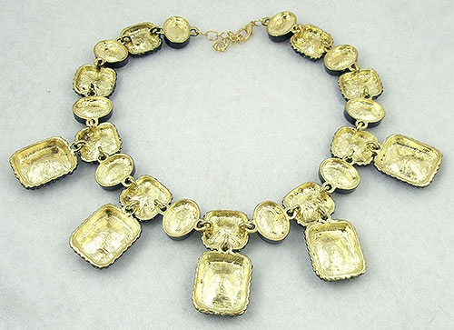 Contemporary Japanned Red Rhinestone Necklace - Garden Party Collection ...