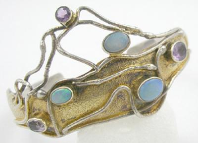 Postmodern Opal and Amethyst Bracelet - Garden Party Collection Vintage ...